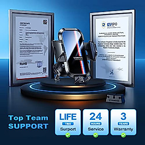 VANMASS Car Phone Holder Mount 2024 Upgraded [Patent Steel-Hook] Car Vent Phone Mount Clip Military-Grade Shockproof Cell Phone Car Mount Handsfree Truck Stand Cradle for iPhone Android,Multi-Colored