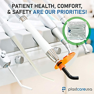 100 Dental Surgical Aspirator White Suction Tips, 1/8 Inch Diameter, 4 Bags of 25 Tips