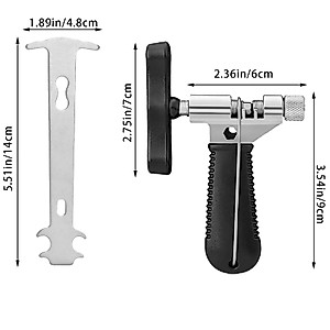 Bike Chain Tool Kit, 11PCS Bicycle Chain Tool with Bike Link Plier, Bicycle Chain Breaker Splitter, Chain Wear Indicator and Chain Checker, Road Mountain Bike Chain Repair Tools for All Bike Chains