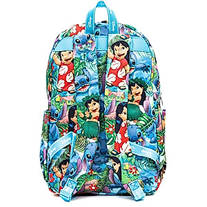 Wondapop Disney Lilo and Stitch 17" Full Size Nylon Backpack
