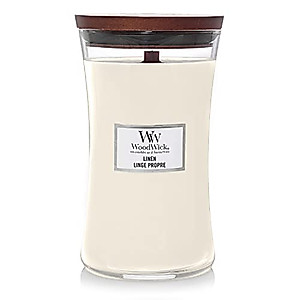 WoodWick Large Hourglass Candle, White Tea & Jasmine, 21.5 oz