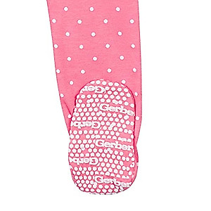 Gerber Baby Girls' 2-Pack Footed Pajamas, Unicorns Pink, 18 Months