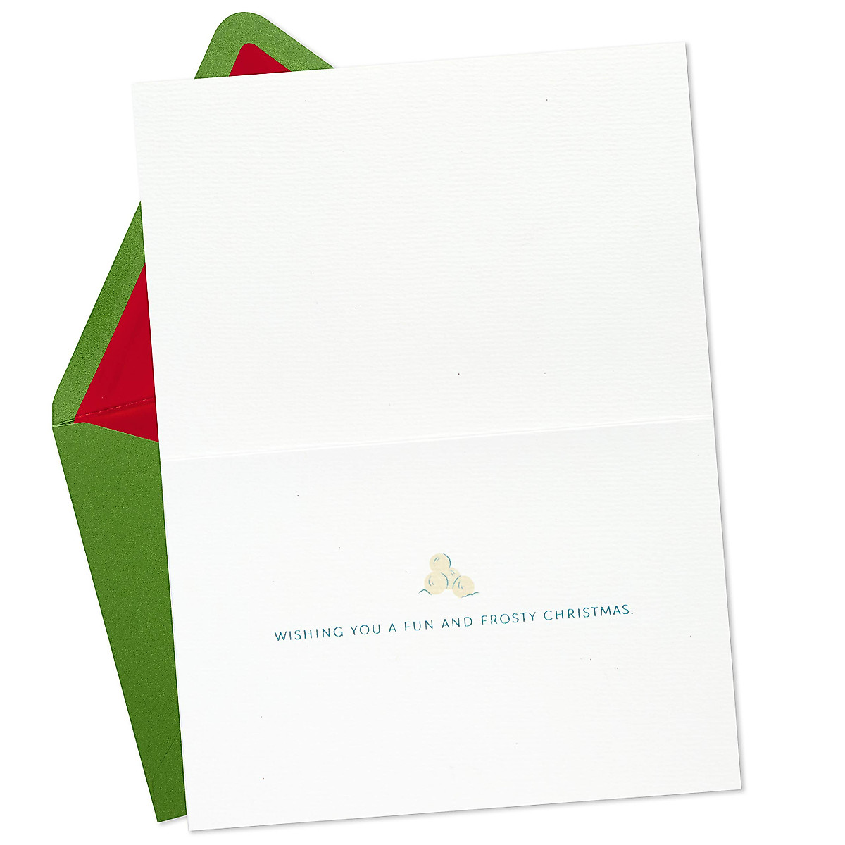 Hallmark Signature Peanuts Christmas Card (Fun and Frosty Christmas)