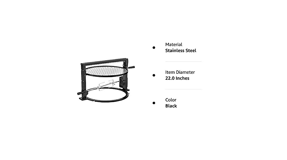 only fire Santa-maria Style Grill Rotisserie System Adjustable Cooking ...