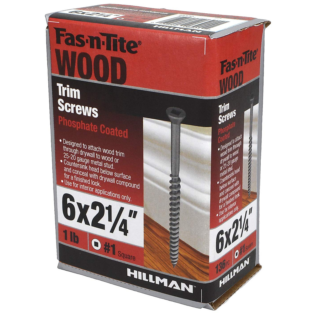 Fas-N-Tite Phosphate-Coated Wood Trim Screw (#6 x 2-1/4")