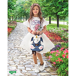 Naturally KIDS Unicorn Backpack, Unicorn Toys for Girls Age 4-6, Toys for 3 Year Old Girl Gifts Birthday
