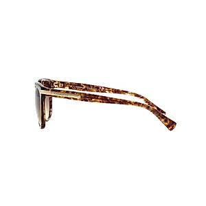 Coach HC8132 Sunglasses, Light Brown Confetti Tortoise/Brown Gradient, 57 mm