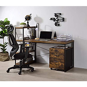 Acme Furniture Abner File Cabinet, Weathered Oak