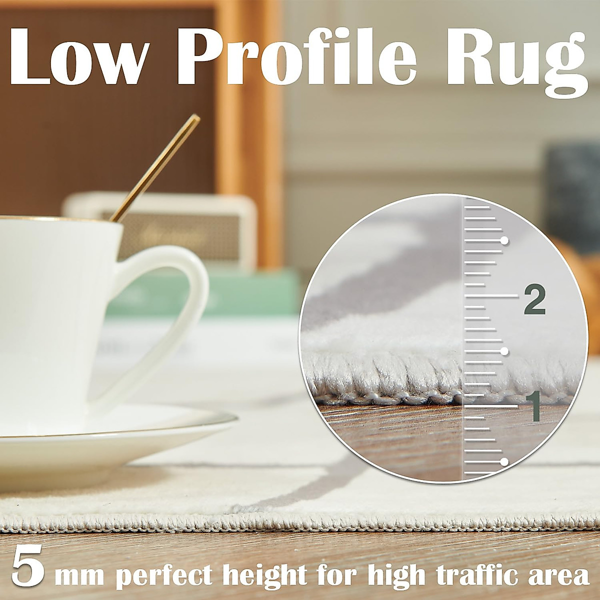 jinchan Area Rug 4x6 Washable Rug Abstract Rug Grey Gray Rug Aesthetic Minimalist Rug Indoor Floor Cover Carpet Thin Rug Accent Modern Rug Lightweight Kitchen Living Room Bedroom Dining Room Office