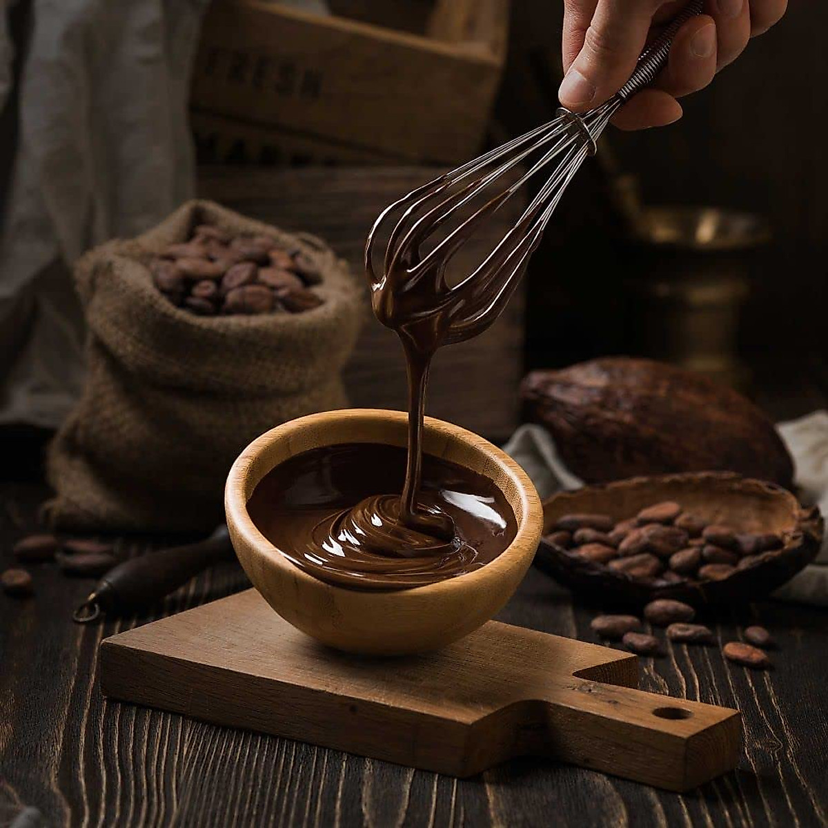 Sephra Premium DARK Couverture Chocolate 2lb Bag. Premium Quality Fountain Ready Chocolate Made In The USA, 56.6% Cocoa, OK Kosher, HALAL, Gluten Free, Trans Fat Free & Vegetarian Friendly.