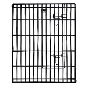 Dog Playpen - Foldable Metal Exercise Puppy Play Pen with 8 24x30in Panels - Indoor/Outdoor Pen with Door for Dogs, Cats or Small Animals by PETMAKER