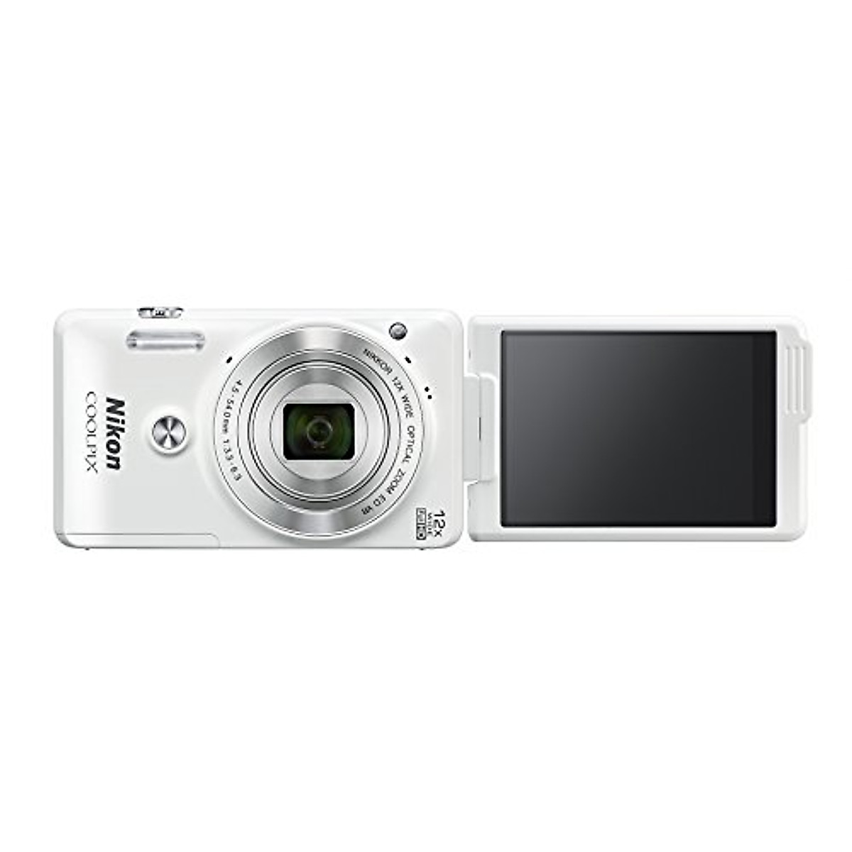 Nikon COOLPIX S6900 16MP Digital Camera with 12x Zoom, Natural White (International Version, No Warranty)