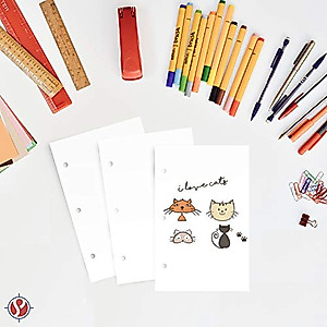 3 Hole Punch Half Letter Paper, Bright White Sheets, For 3 Ring Binders and Clipboards | 8.5 x 5.5 Inches | 24lb Bond, 60lb Text, 90 GSM | 250 Papers Per Pack