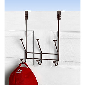 Spectrum Diversified Windsor Over The Door 3-Hook Rack, Chrome