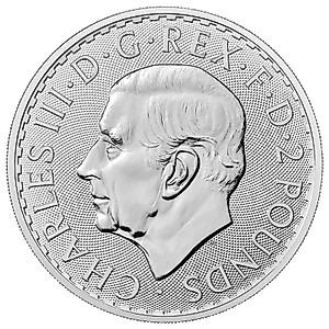 2023 UK King Charles British 1 oz Silver Britannia Pound Uncirculated