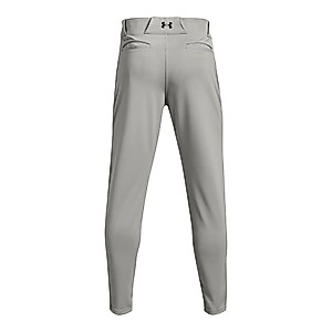 Under Armour Men's Utility Baseball Straight Leg Pant Pipe 22, (080) Baseball Gray / / Black, X-Large