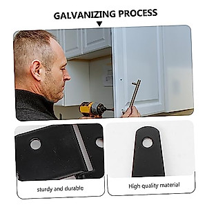 Generic 6pcs 4 Steel Door Hinges T Strap Hinges Black Door Hinges Heavy Duty Shed Hinges Heavy Duty Tee Hinge Square Barn Hinges Garden Shed Hinges T Hinge Shed Flat Spring Iron Hardware