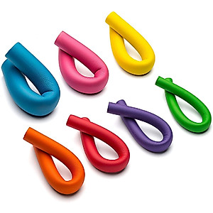 Tifara Beauty Salon Heatless Flexible Hair Rollers Curlers 42-pack 7" Soft Foam Flexi Twist Curling Rods for Short Long Hair