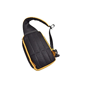 Apex Sling Bag for Men and Women, XL Sling Backpack Laptop Shoulder Bag Cross Body with 13" Laptop Sleeve, Modern Minimal Adjustable - Black