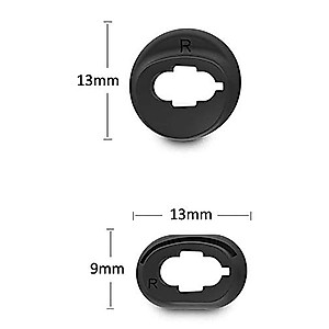 JNSA 8 PCS Silicone Ear Tips Ear Cushion Ear Gel Compatible with Galaxy Buds Live, S/L 4 Pairs Ear Adapter Eartips Replacement for Galaxy Buds Live,Black