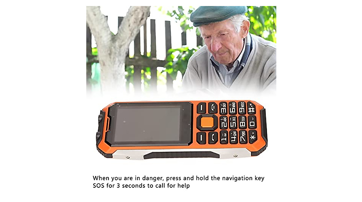 Unlocked Senior Cell Phone with SOS Key & Long Battery Life
