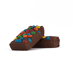 Uncle Butch's Fudge - Creamy and Smooth Candy Bar Box Made with Butterfinger, M&Ms, & Peanut Butter Chocolate - Decadent and Delicious Handcrafted Fudge Gift Box (24oz total)