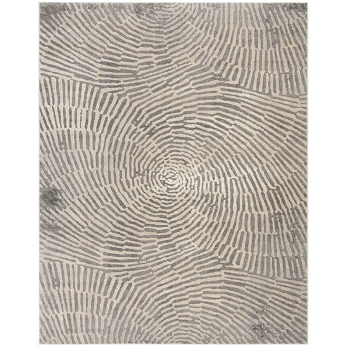 SAFAVIEH Meadow Collection 9' x 12' Taupe MDW343E Modern Abstract Area Rug