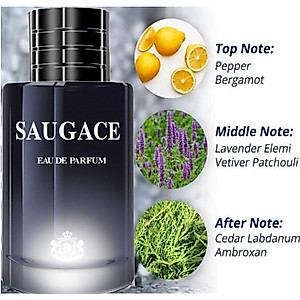 OPICA （2PCS: 3.4OZ） Savage Pheromone Men Perfume, Men Perfume Spray, Carry Persistent Fragrance, Romantic Glitter Perfume Gift