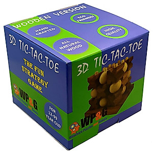 Tic-Tac-Toe 3D Strategy Wooden Game