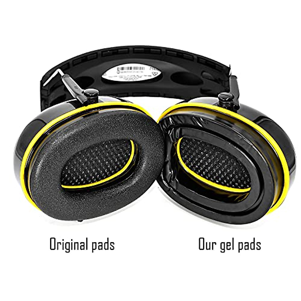 Gel Ear Pads Cushions Replacement Memory Foam Pads Earpad Covers for 3M WorkTunes Connect Hearing Protector Headphones (1 Pair)