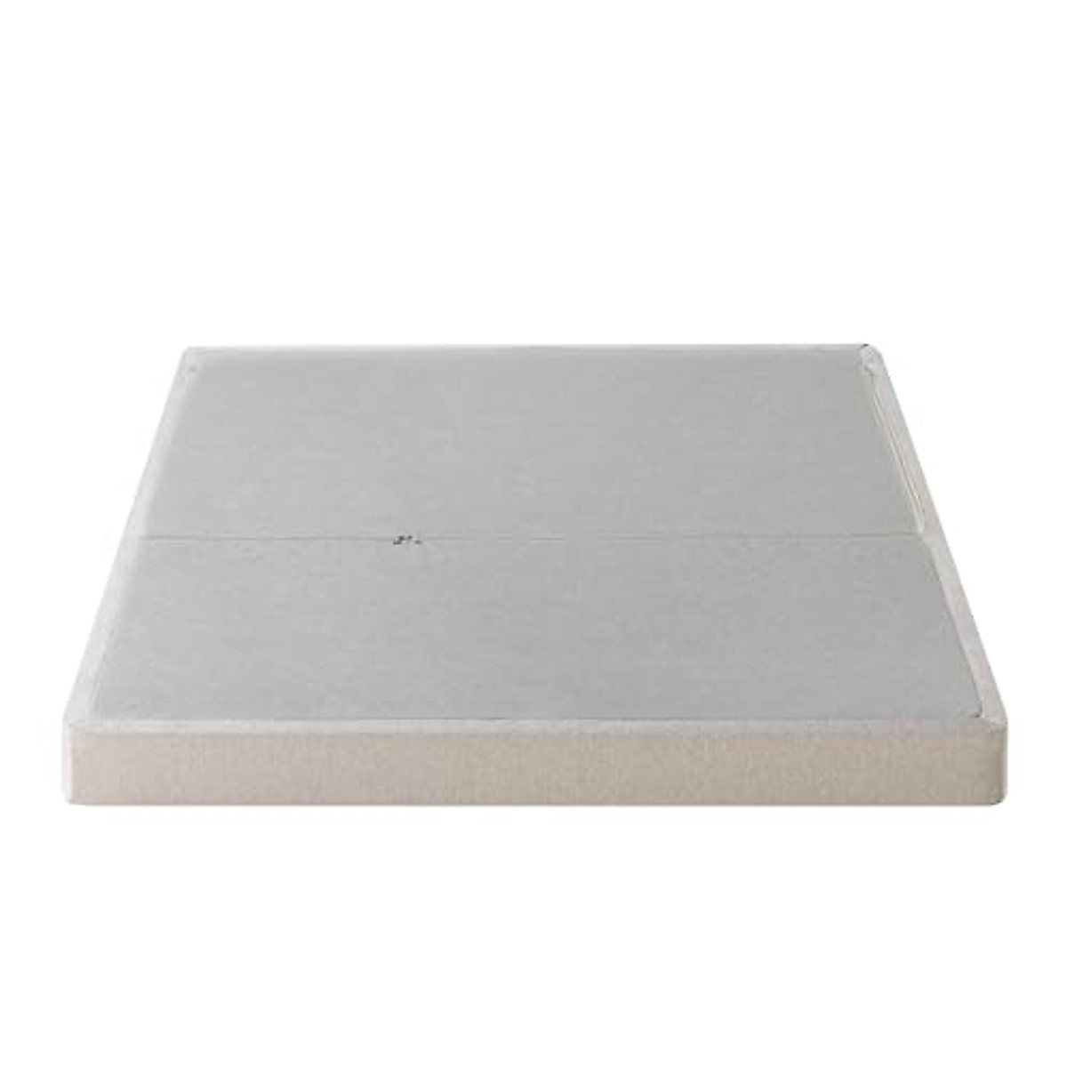 ZINUS No Assembly Metal Box Spring, 5 Inch White Mattress Foundation, Sturdy Metal Structure, Full