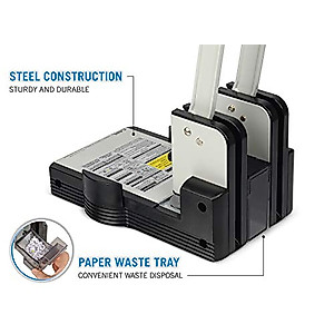 Carl MFG Heavy-Duty Punch, 2-Hole, 6mm, 100 Sheet Capacity, Silver/Blue (CUI62100)