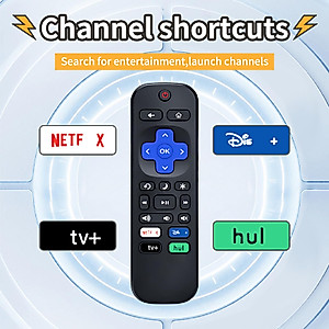 EFGWXYZZ Universal TV Remote Compatible with Roku TVs, Compatible with TCL/Hisense/Onn/Sharp/Element/Westinghouse/Philips/Insignia/Jvc/RCA Smart TVs (Pack of 2)