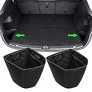 ShowEv Tesla Model Y Trunk Side Storage Organizer Bins Protector Pocket for Tesla Model Y 2020 2021 2022 Accessories