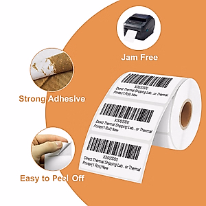 Tapsin 2" X 1” Direct Thermal Labels - Address Labels Compatible with Roll & Zebra Desktop Label Printers for Shipping Address Mailing Barcode Labels (1000 Labels/Roll, 1 Roll)