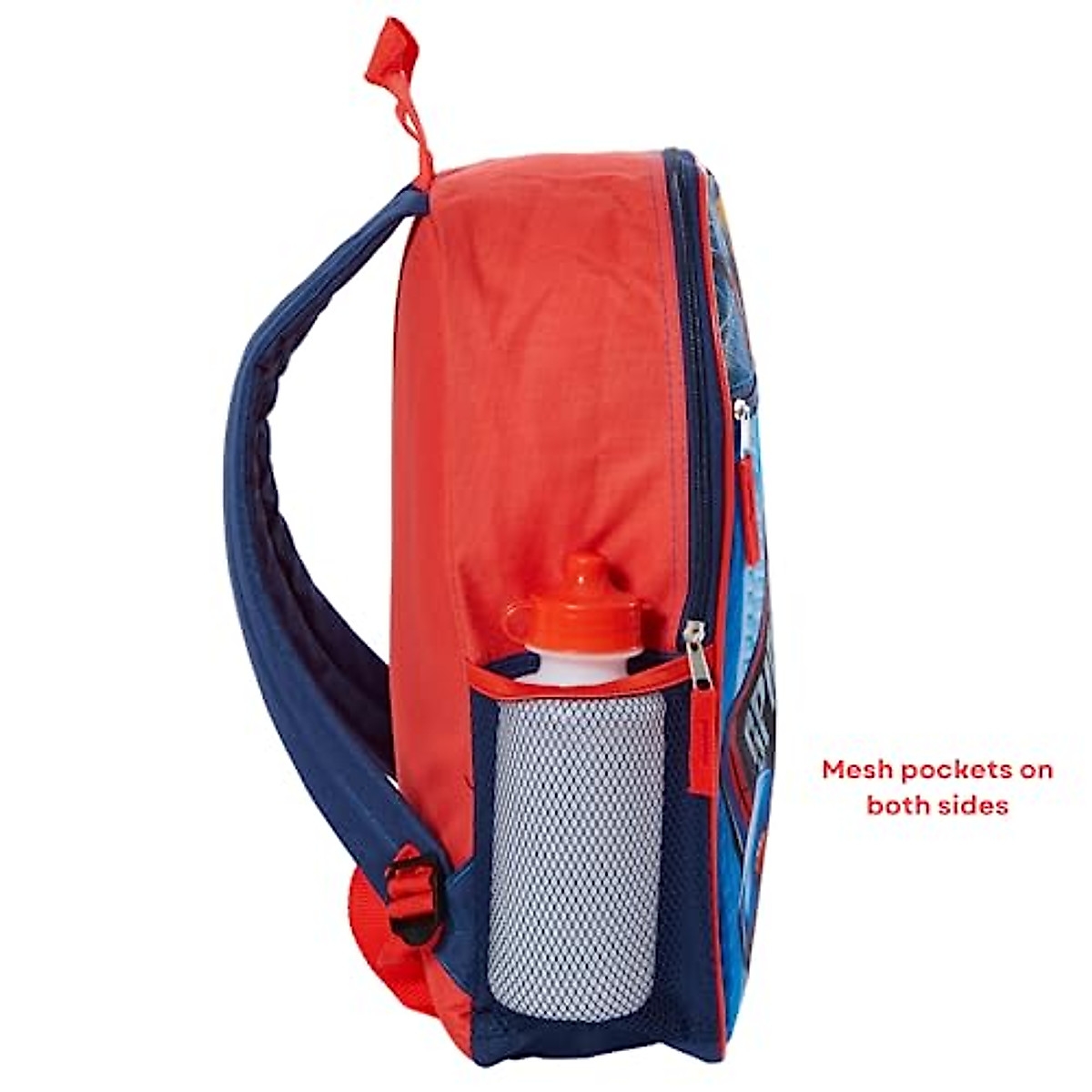 Fast Forward Marvel Spiderman Backpack Set for Kids, 16 inch with Lunch Bag and Water Bottle