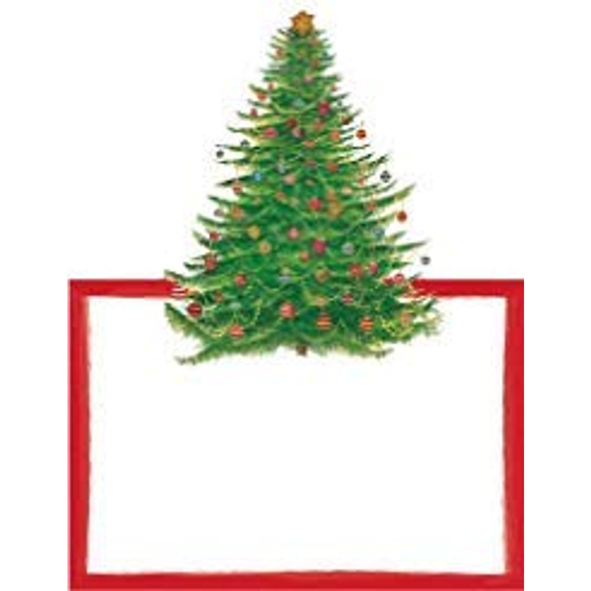 Christmas Place Cards Table Decorations No Place Card Holders Needed Die Cut Xmas Tree Pk 16