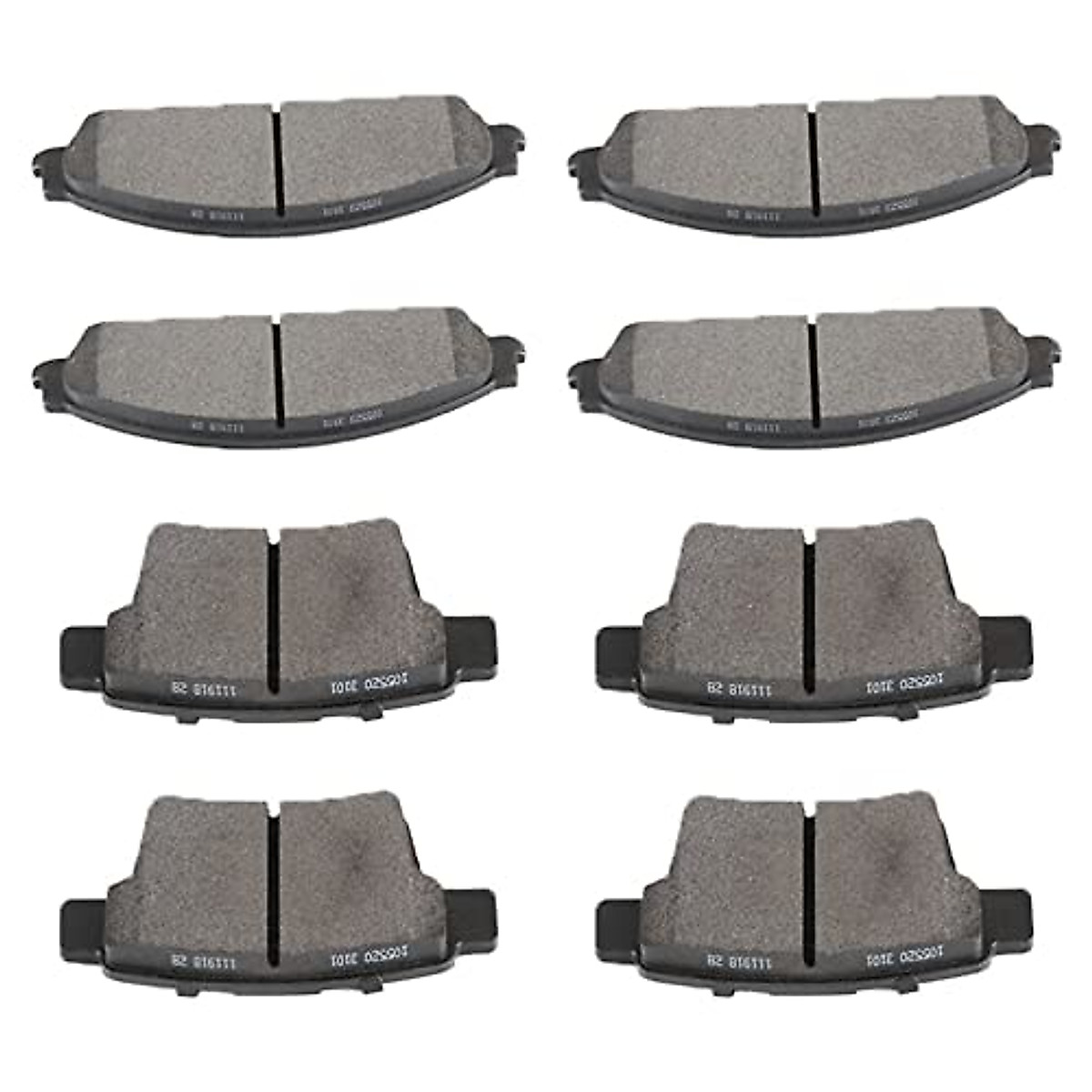 ORTUS UNI Front and Rear Brake Ceramic Pad Fits Noise