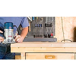 BOSCH RBS010 10-Piece 1/2 In. and 1/4 In. Shank Carbide-Tipped All-Purpose Professional Router Bits Assorted Set with Case for Applications in Straight, Trimming, Decorative Edging, Dovetail Joinery