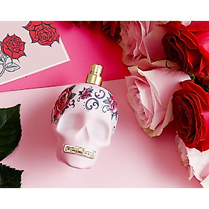 POLICE To Be Tattooart For Woman - Fragrance For Women - Floral Fruity Gourmand Scent - Creamy Sandalwood And A Powdery-Sweet Marshmallow Accord - Eye-Catching Skull Bottle - 4.2 Oz EDP Spray