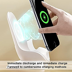 Portable Mini Chair Wireless Charger Supply Wireless Charging Station Phone Stand Holder Bracket Fast Wireless Charging Stand with Musical Speaker Function for All Phones