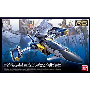 Bandai Hobby RG #6 Skygrasper with Launcher/Sword Pack Gudnam Seed Model Kit (1/144 Scale)