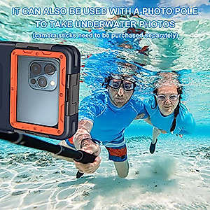 Professional Diving Upgrade Waterproof Protective Case, Outdoor Swimming Snorkeling Surfing Underwater Photo Video Housing for iPhone Galaxy Huawei OnePlus LG Motorola Google Series Smartphones