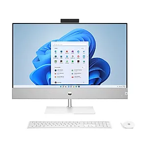 HP Pavilion 27 All-in-One Desktop 2TB SSD 64GB RAM Win 11 PRO (Intel Core 13th Generation i9-13900K Processor - 3.00GHz Turbo Boost to 5.80GHz, 2 TB SSD, 64 GB RAM, 27-inch FullHD) PC Computer