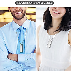 USB Flash Drive- Thumb Drive Memory Stick Pen Drive 32GB Necklace Metal Style Keychain Design (32gb, Silver)