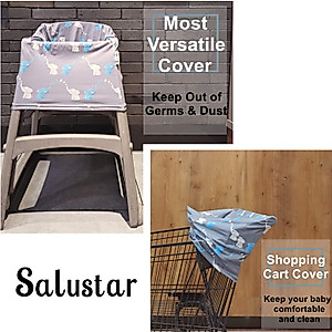Car seat Covers for Baby Boys and Girls,2-Piece Set of Nursing Covers by Salustar