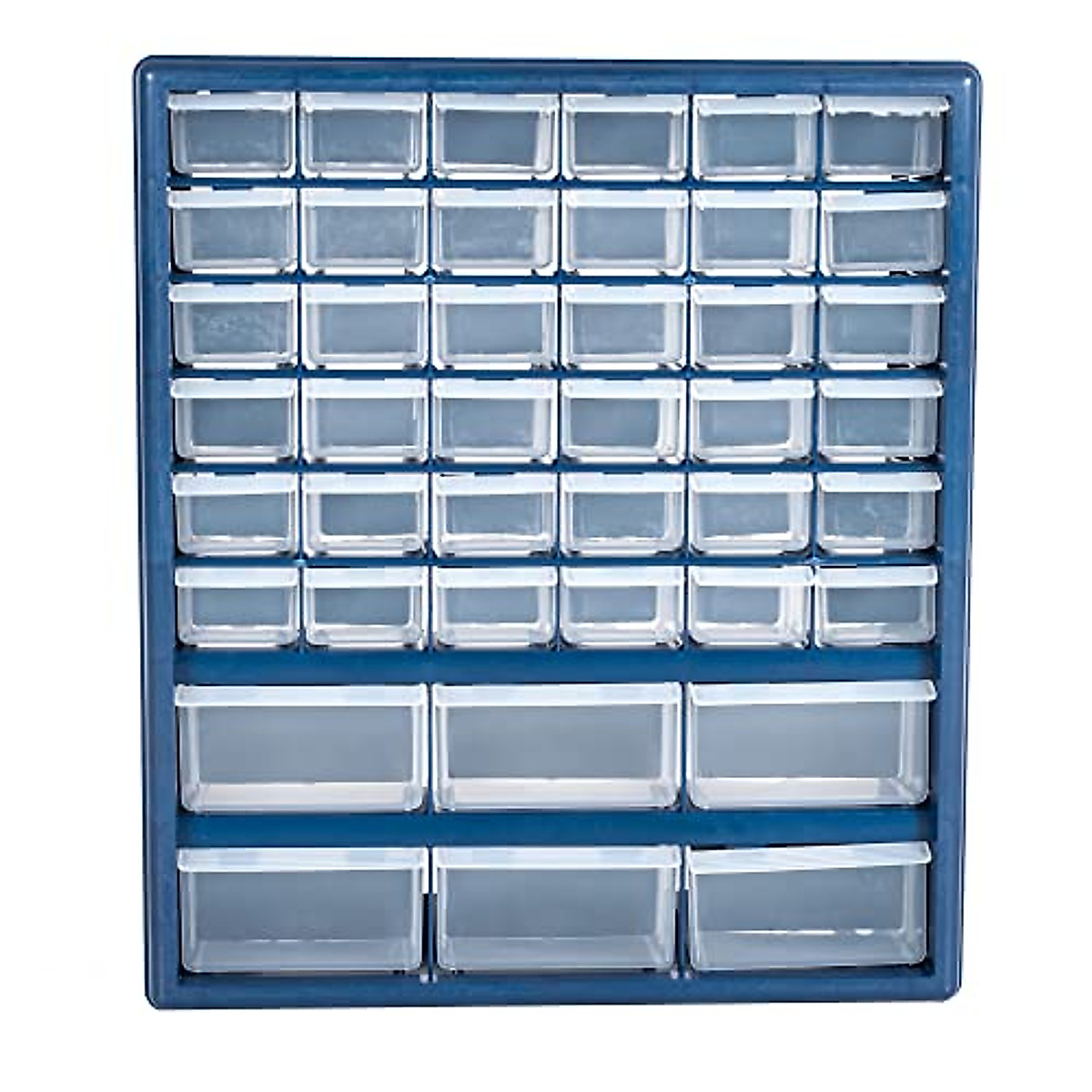 Plastic Storage Drawers – 42 Compartment Organizer – Desktop or Wall Mount Container, 10 Targets & MaxWorks 80694 30-Bin Wall Mount Parts Rack/Storage