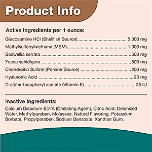 NaturVet ArthriSoothe-GOLD Advanced Equine Glucosamine Joint Supplement Formula for Horses, Liquid, Made in The USA with Globally Source Ingredients 32 Ounce