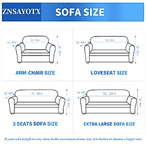 ZNSAYOTX 1 Piece Jacquard Couch Covers for 2 Cushion Couch High Stretch Loveseat Slipcover for Pets Dogs Anti Slip Love Seat Sofa Slipcover Furniture Protector (Loveseat, Light Grey)