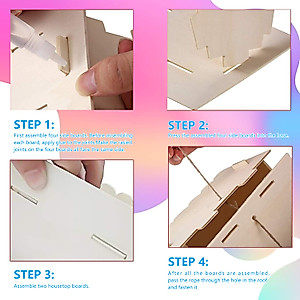 Kids Crafts Wood Arts and Crafts for Kids DIY Bird House Kit for Children to Build and Paint Reinforced Design - (Includes Paints & Brushes) Creative Kids Activities for 3+ Year Old Boys and Girls